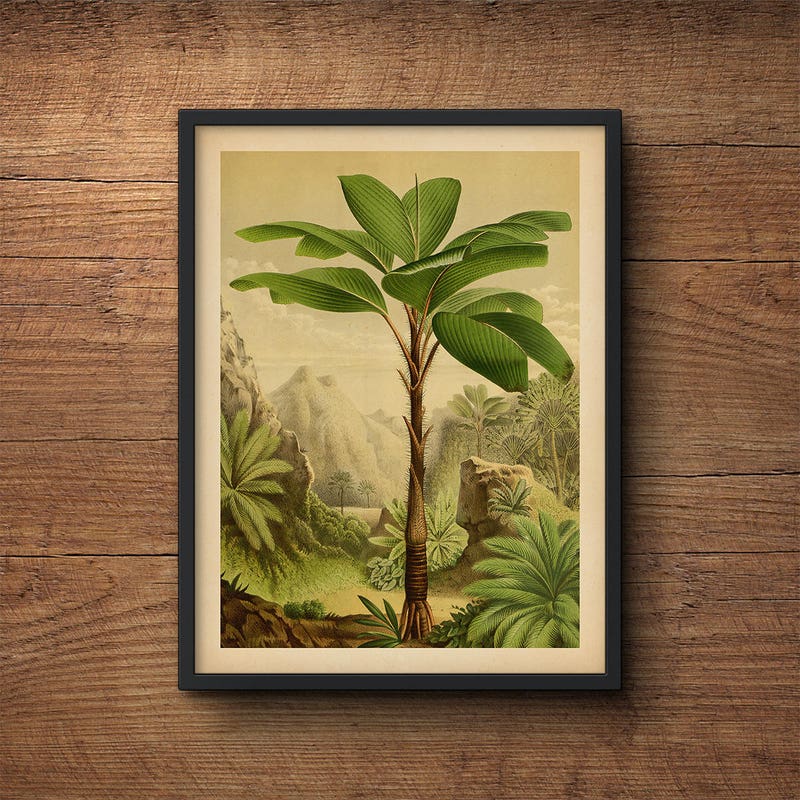Palm Leaf Wall Art - Etsy
