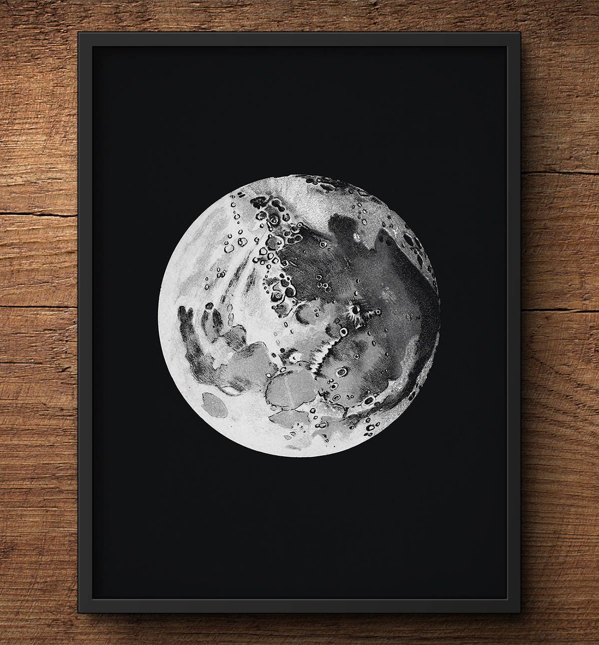 Moon Phases Set of 6, Moon Phases Wall Art, Moon Phases Prints, Moon ...