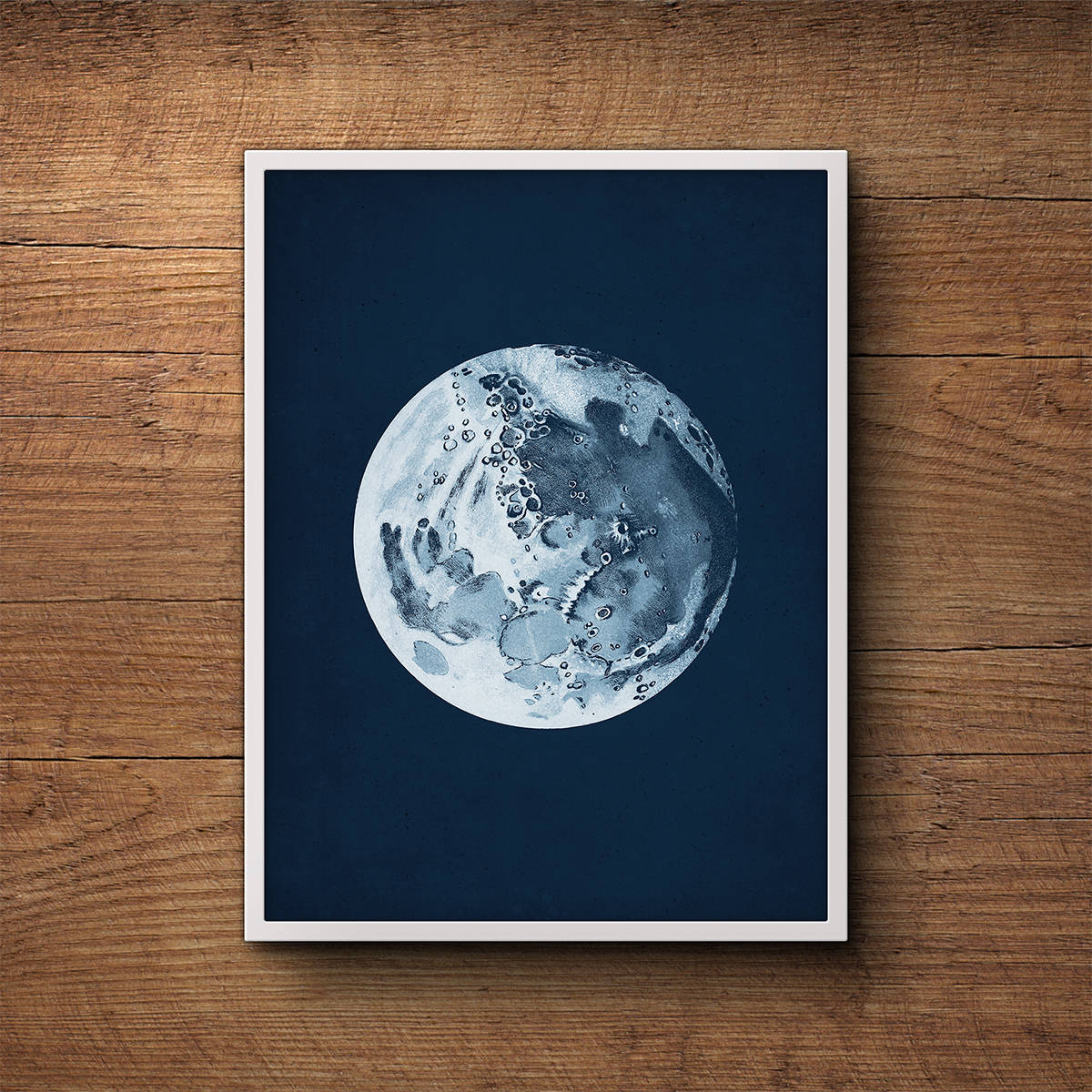 Moon Phases Framed Art Set Moon Posters Moon Phases Prints - Etsy