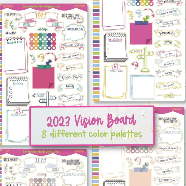 Goal Setting Stickers - Etsy