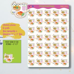 Daily Routine Stickers Dinner Doodles Planner - Etsy