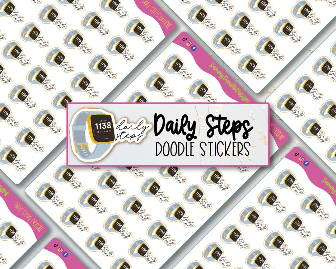 Daily Routine Stickers Daily Steps Doodles Planner Stickers - Etsy