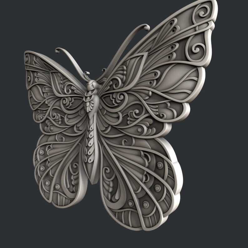 3d STL models for CNC router butterfly | Etsy