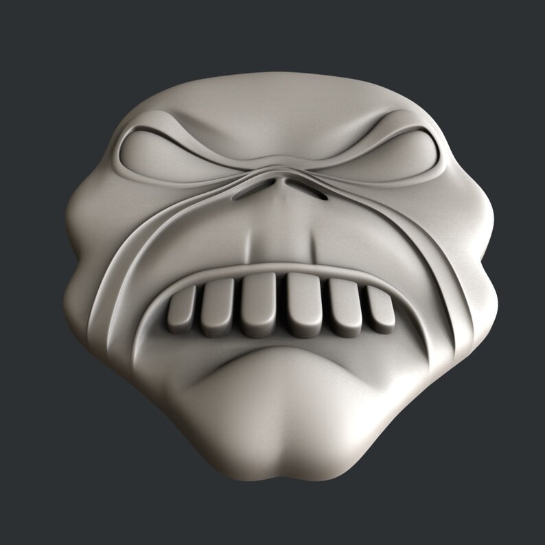 3d STL models for CNC router or 3d printer mask face | Etsy