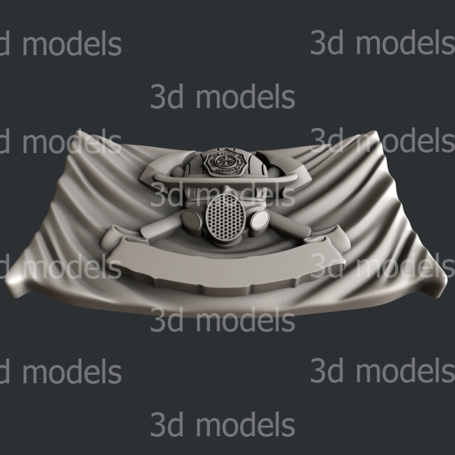 3d STL Models for CNC Router or 3dprinter Firefighter P387 | Etsy