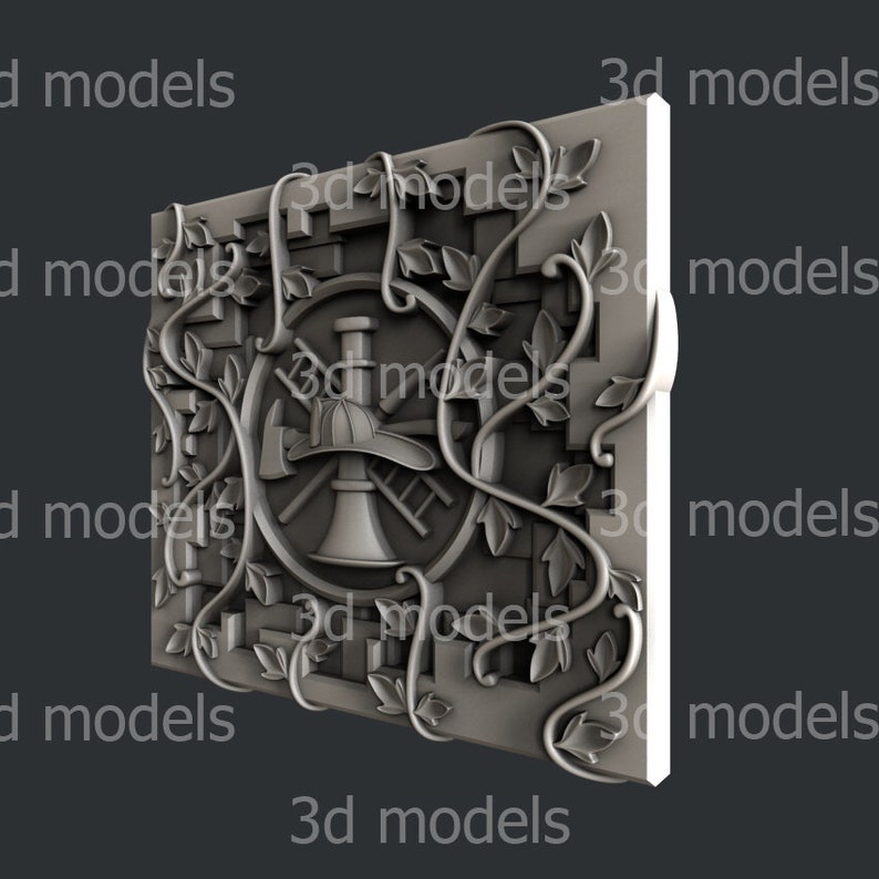 3d STL Models for CNC or 3d Printer Fire Fighter - Etsy