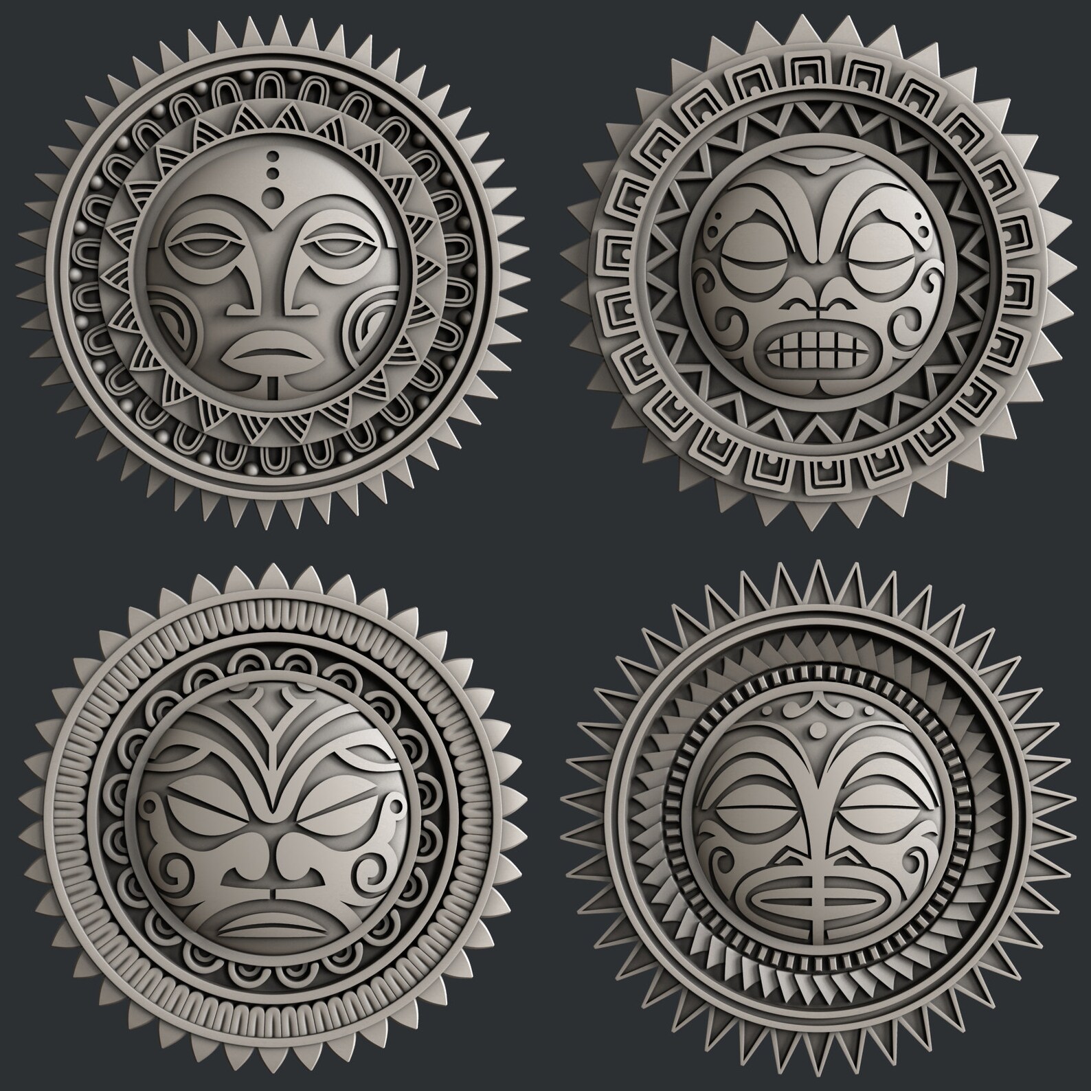 3d STL Models for CNC Router Polynesia Sun | Etsy Ireland