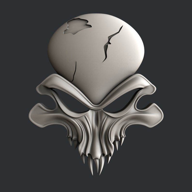 3d STL Models for CNC Skull - Etsy