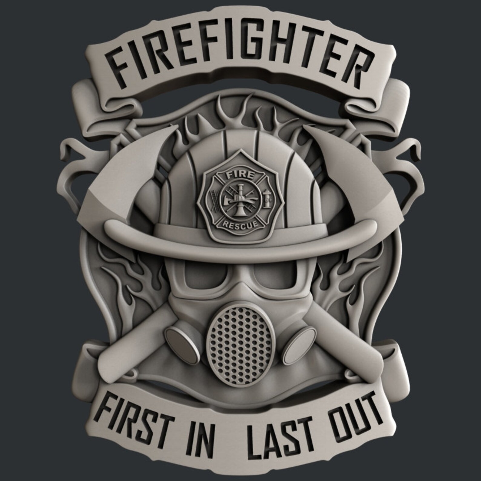 3d STL Models for CNC Router Firefighter | Etsy