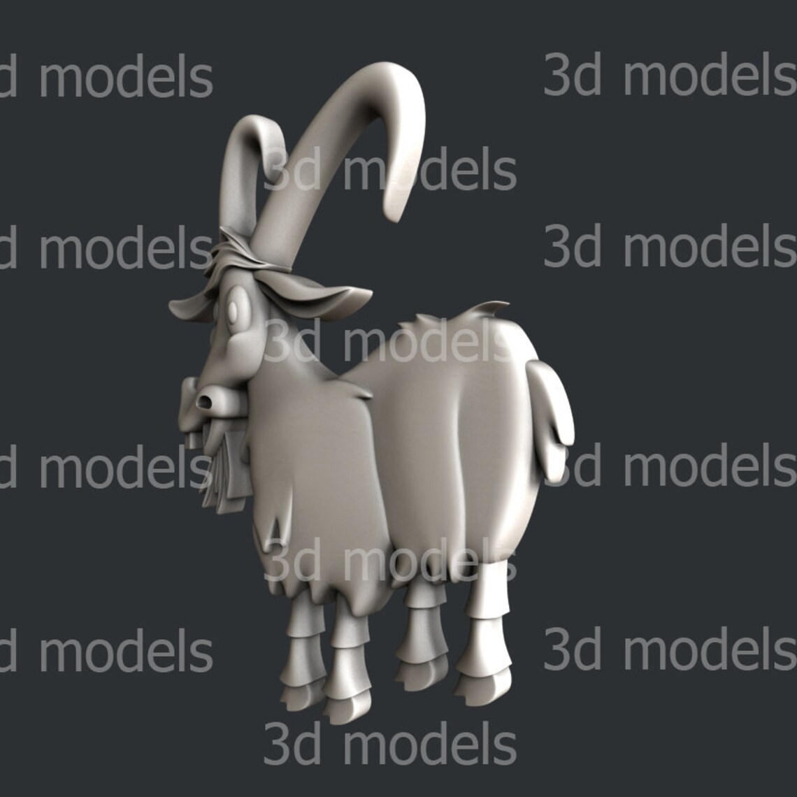 3d STL Models for CNC Router Route or 3dprinter Goat P406 - Etsy