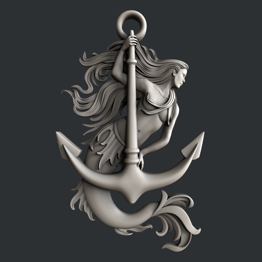 3d STL Models for CNC Mermaid - Etsy Australia