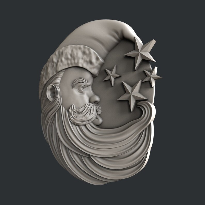 3d Stl Models For Cnc Router Moon Etsy