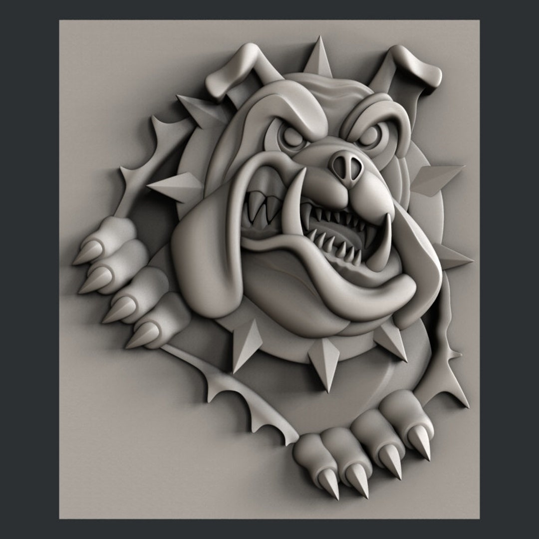 3d STL Models for CNC or 3d Printer Dog - Etsy