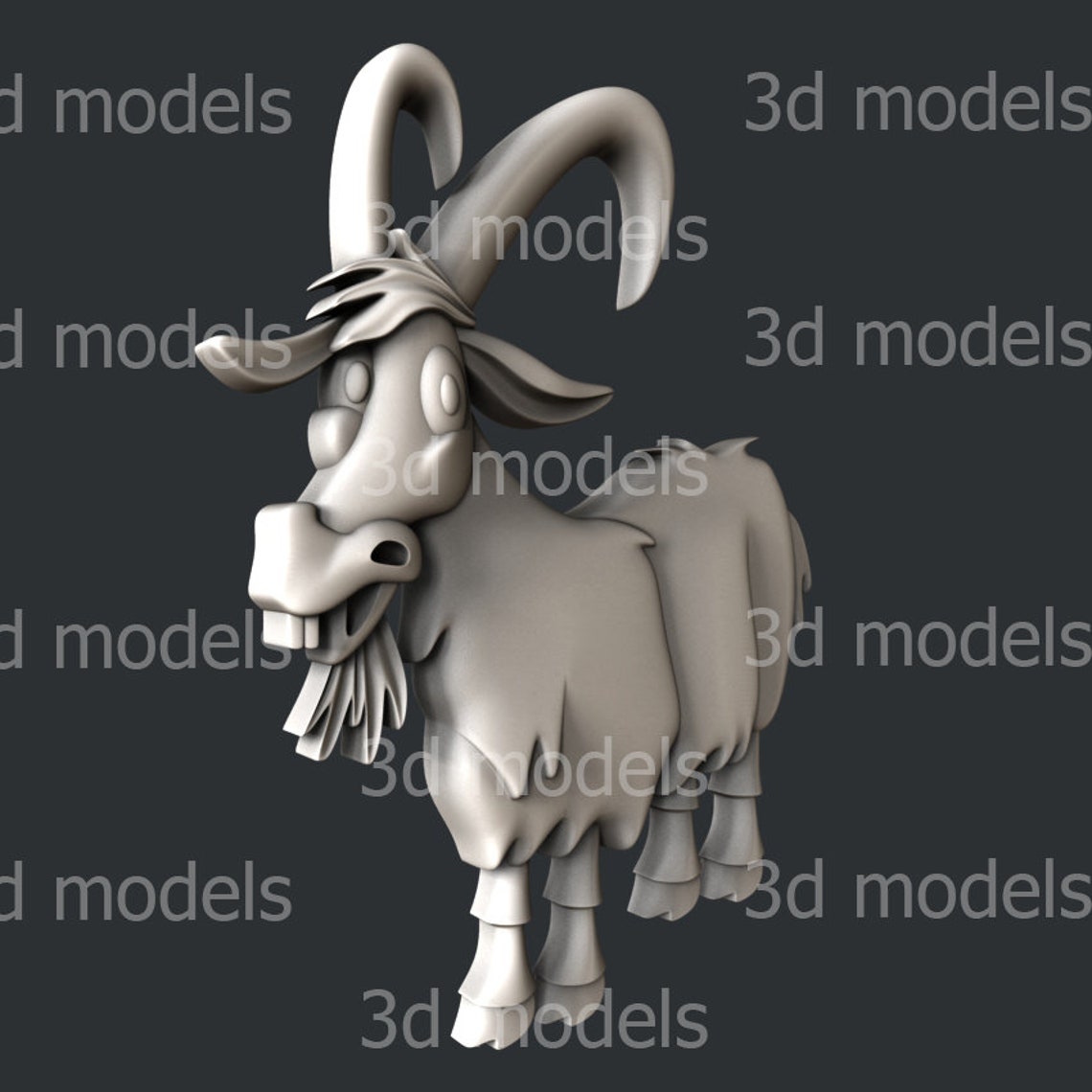 3d STL Models for CNC Router Route or 3dprinter Goat P406 - Etsy