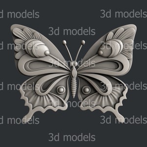 3d STL Models for CNC Router Set Butterfly - Etsy