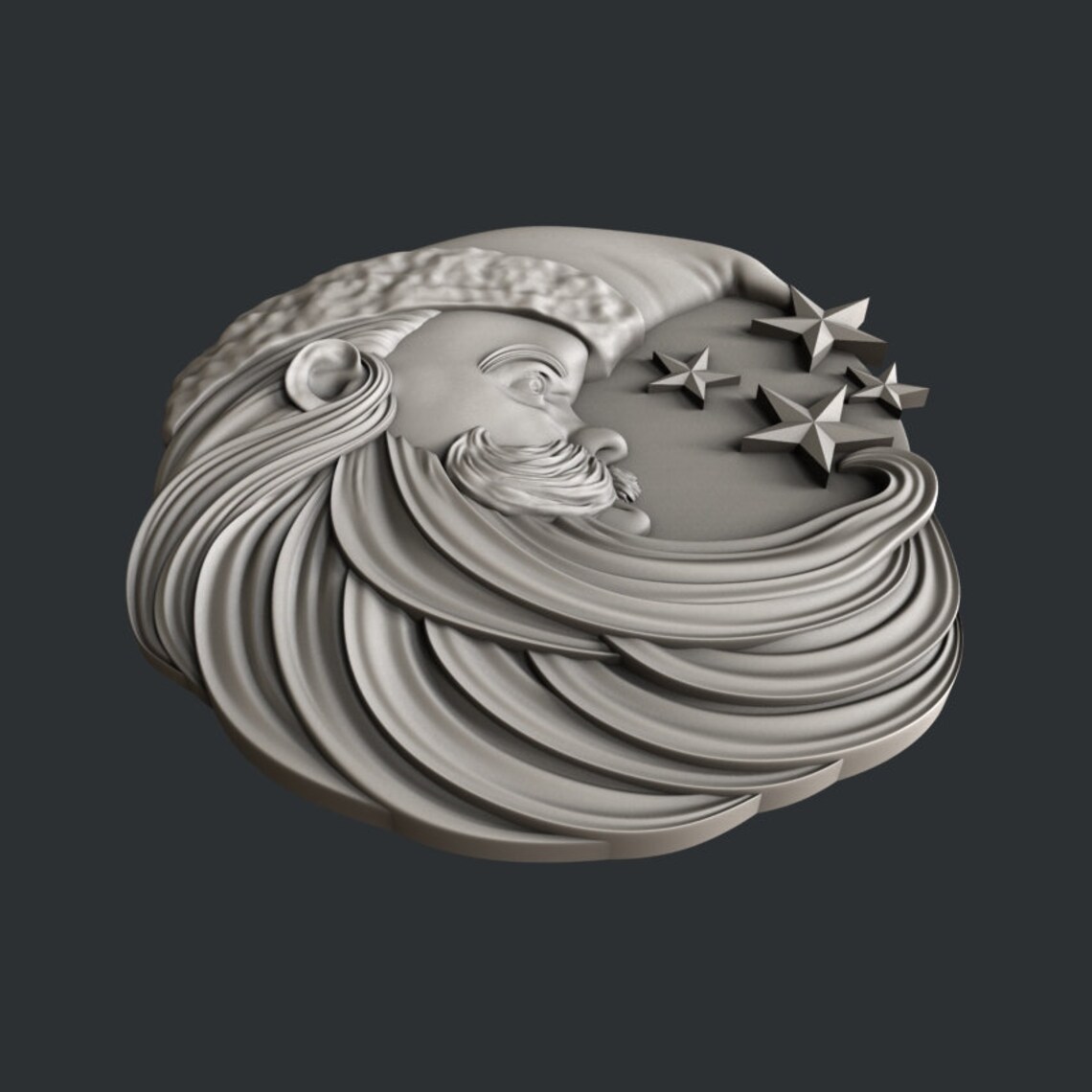 3d STL Models for CNC Router Moon - Etsy