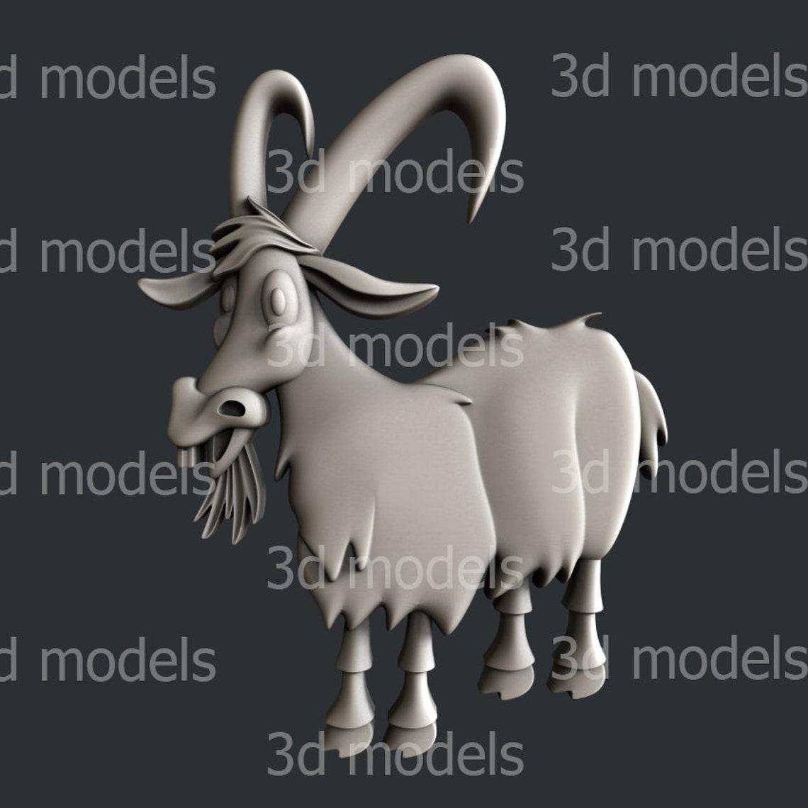 3d STL Models for CNC Router Route or 3dprinter Goat P406 - Etsy