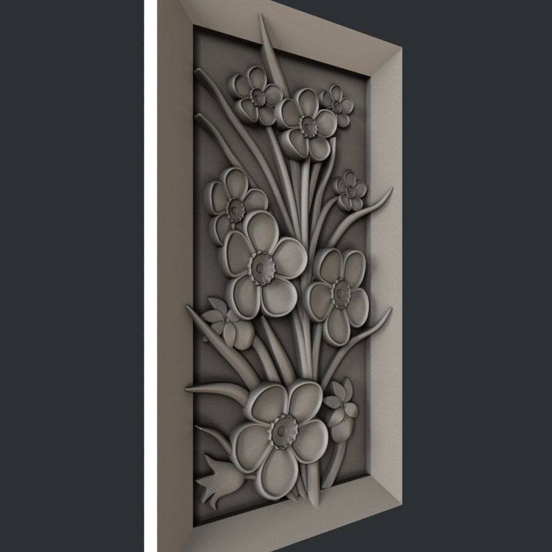 3d STL Models for CNC Router Flower - Etsy