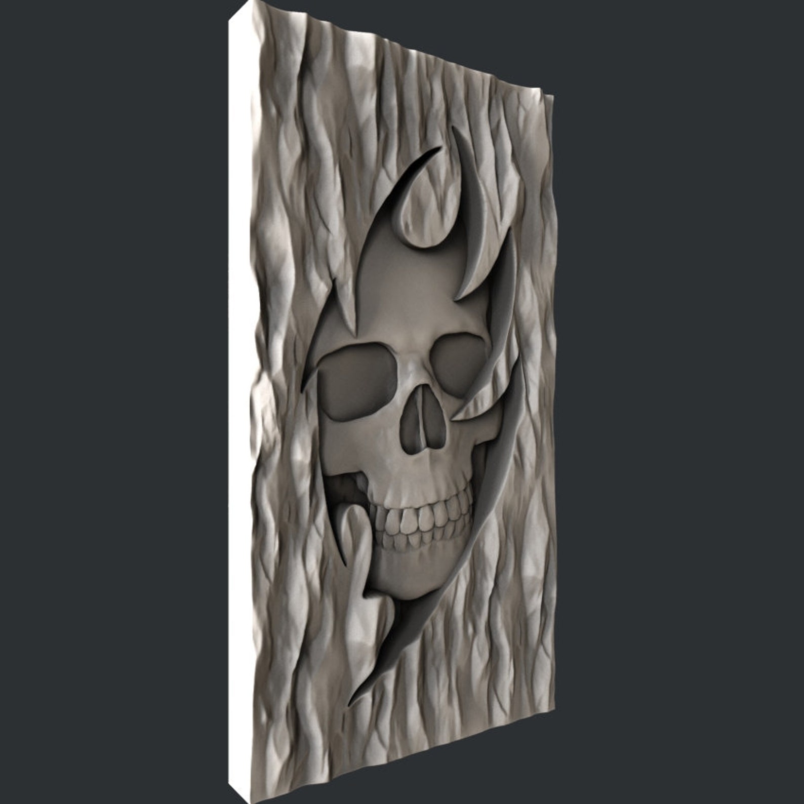 3d Stl Models For Cnc Skull Etsy