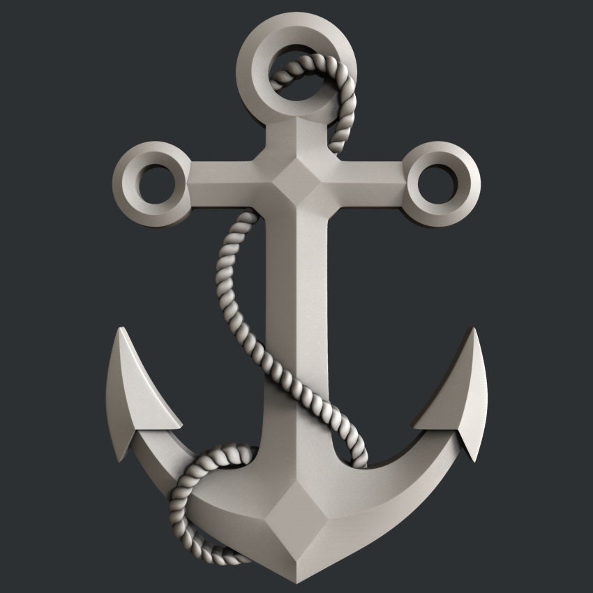 3d STL Models for CNC Marine Anchor - Etsy