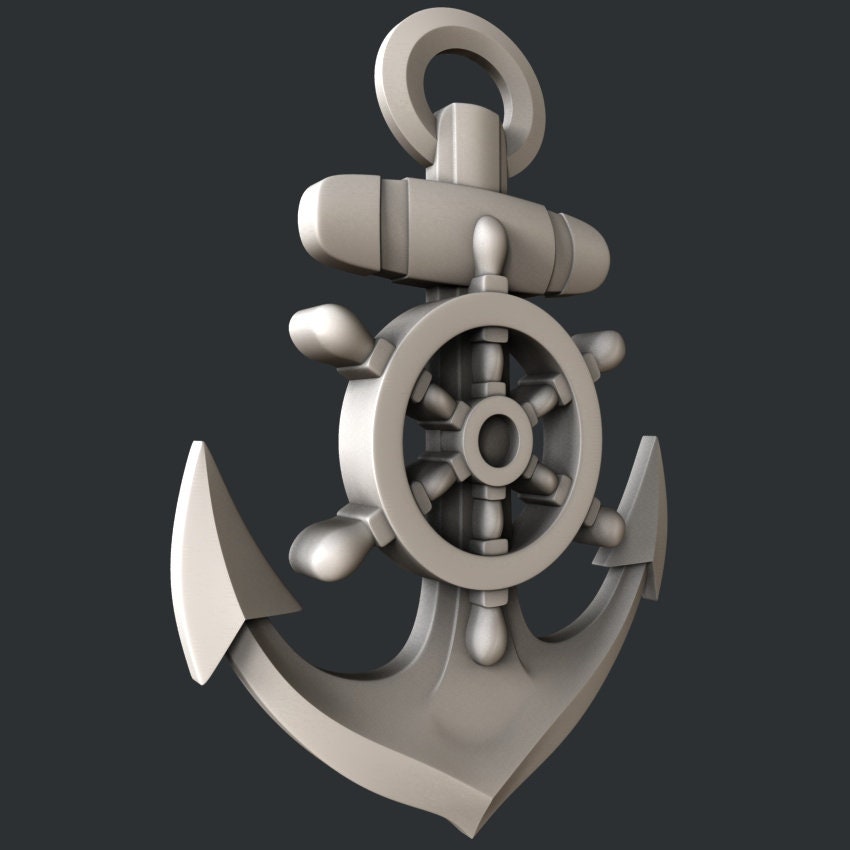 3d STL Models for CNC Marine Anchor - Etsy