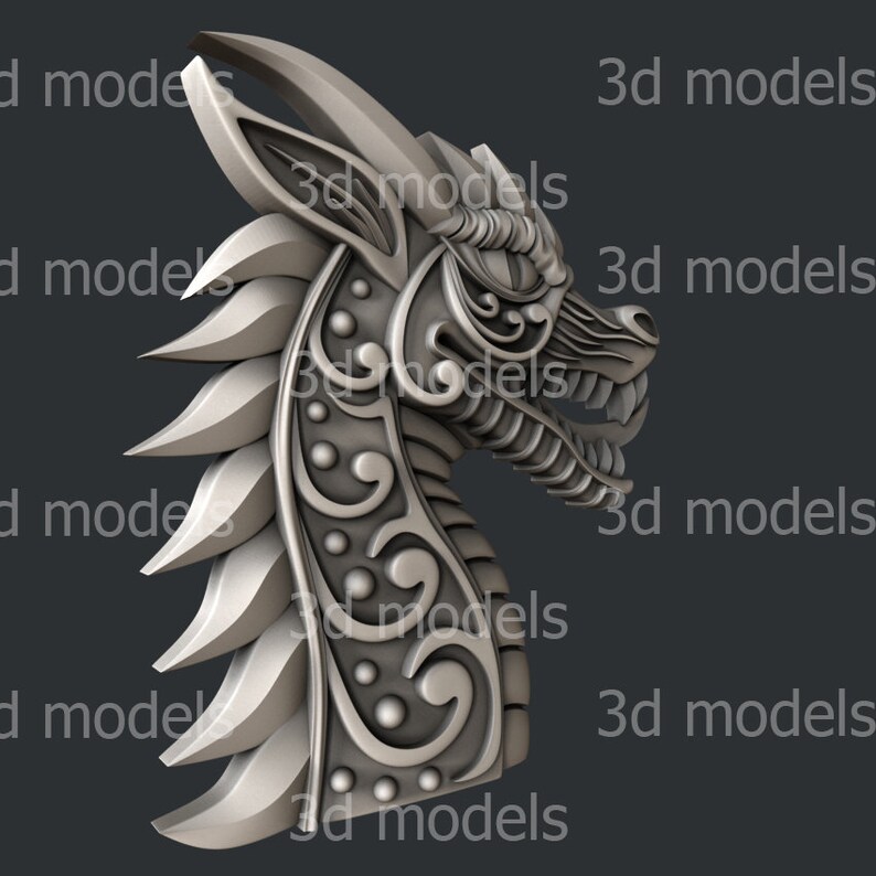 Modelos 3d STL para dragón router CNC - Etsy España