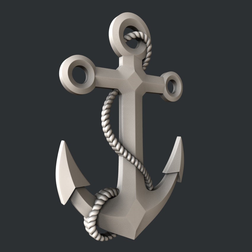 3d STL Models for CNC Marine Anchor - Etsy