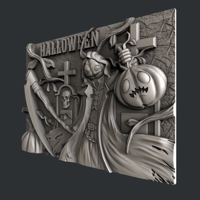 3d STL Models for CNC Router Halloween | Etsy