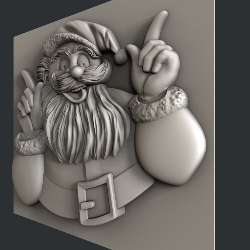 3d STL Models for CNC Router Santa Claus - Etsy