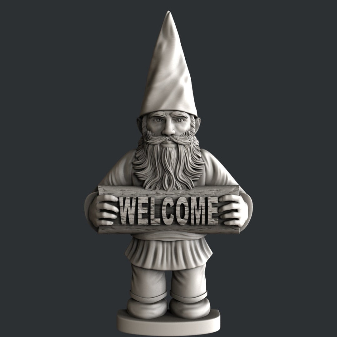 3d STL Models for CNC Router Gnome Welcome - Etsy