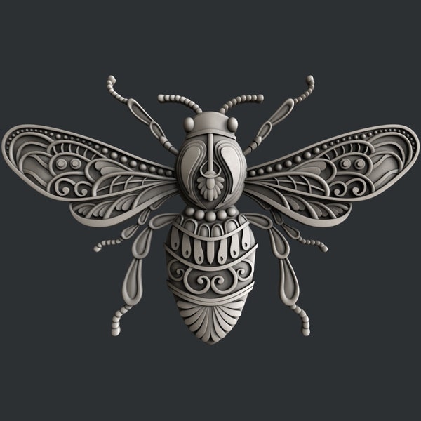 Stl grayscale bee - Etsy.de