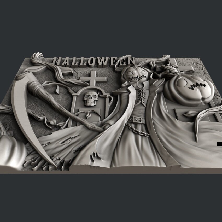 3d STL Models for CNC Router Halloween | Etsy