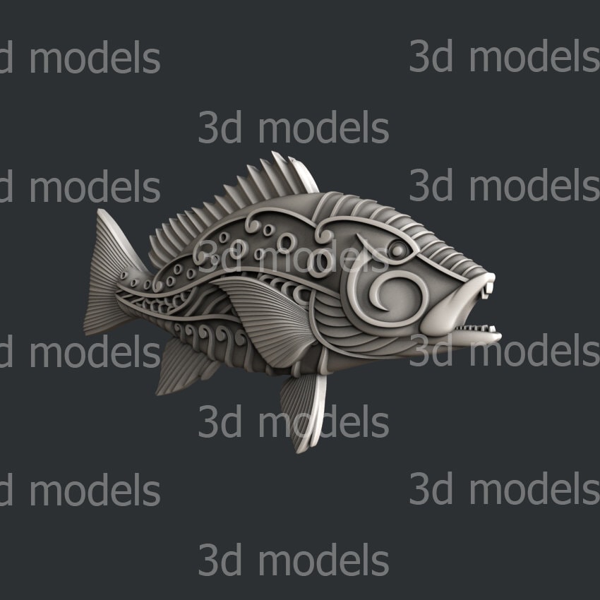 3d STL Models for CNC Router Fish - Etsy