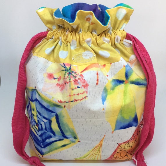 Project Bag Small Draw String Closure 100% Cotton. - Etsy