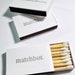 Small White Matches, Matches, Linen Match Box, 22 Count Matches, Match ...