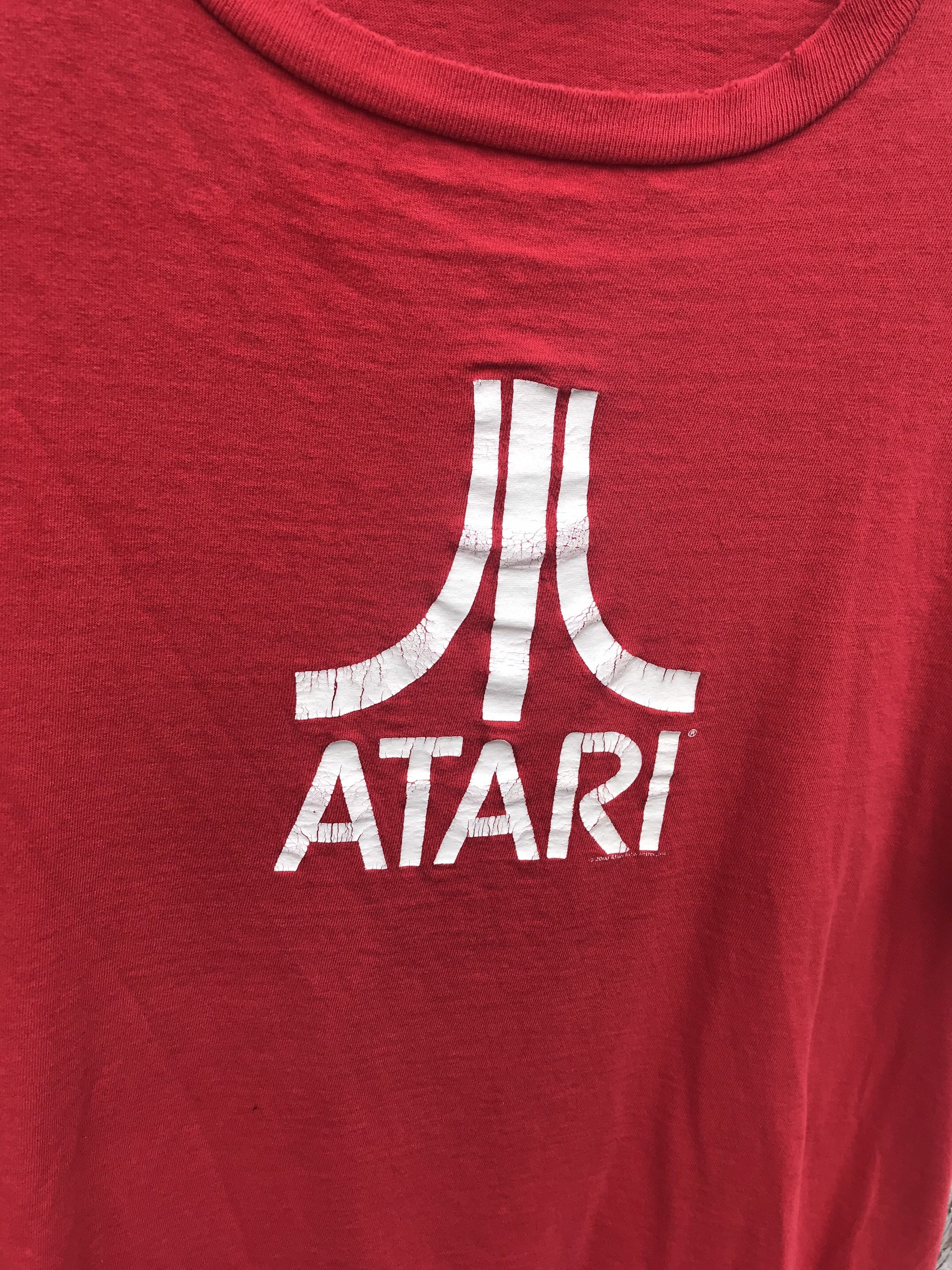 2000 ATARI Graphic Tee / Distressed Bootleg Classic ATARI Logo Shirt ...