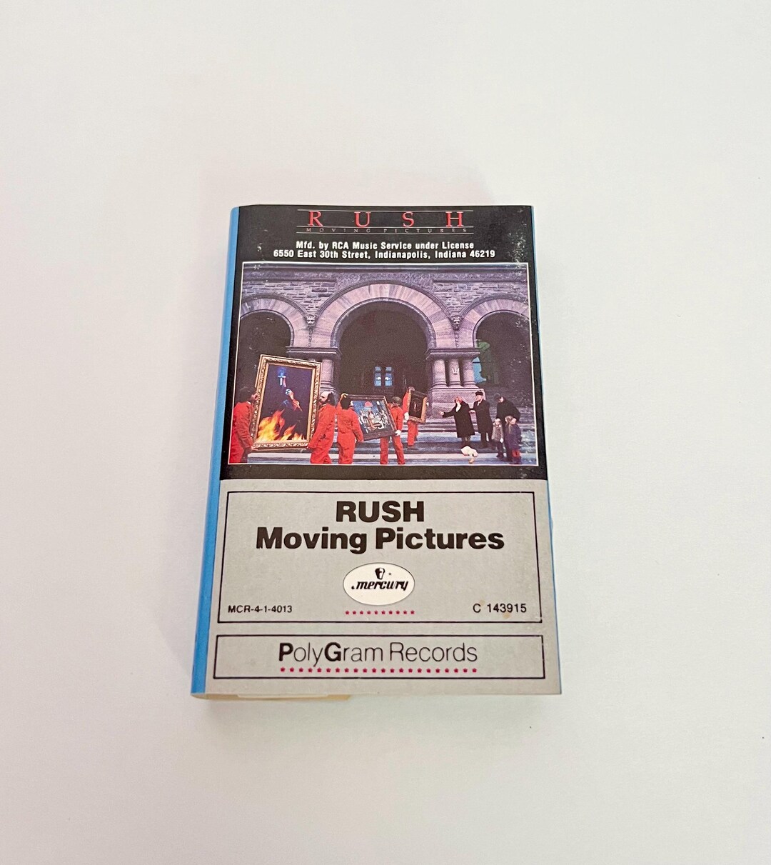 1981 RUSH Tape / Vintage RUSH Moving Pictures Cassette Tape Polygram ...