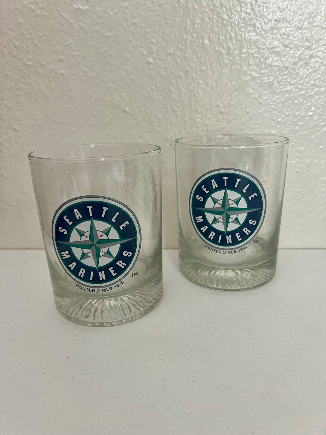 1996 MARINERS Glasses / Vintage MLB Seattle Mariners Baseball Rocks ...