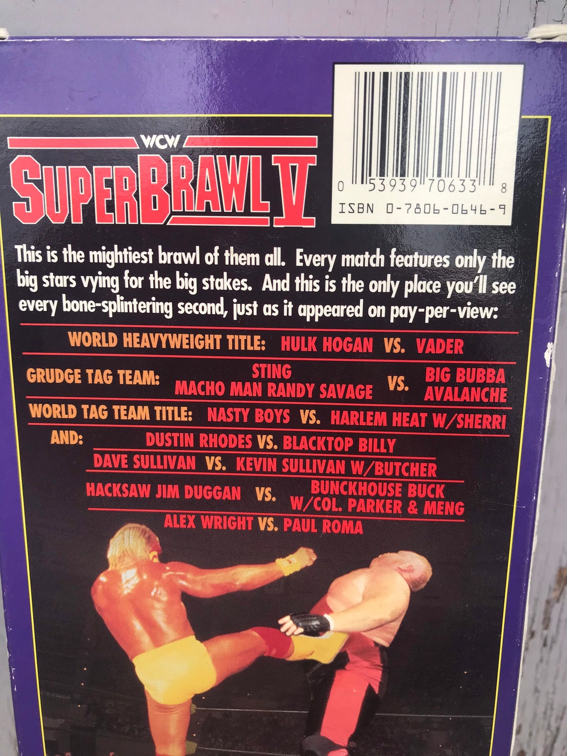 1995 WCW Superbrawl 5 VHS / Vintage Pro Wrestling Tape Hulk Hogan Vader ...