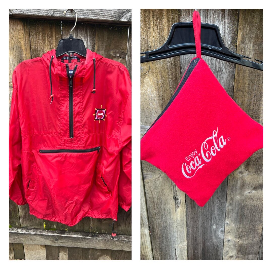 90s Coca Cola Pack Jacket Windbreaker That Transforms Into an Anorak ...