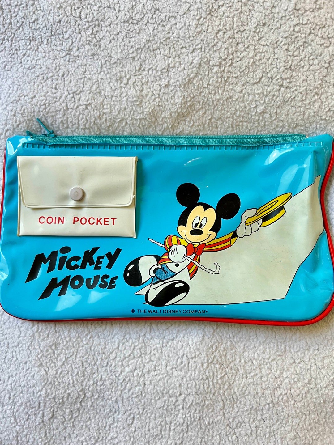 80s Mickey Mouse Pouch / Vintage Walt Disney Company MICKEY Carnival ...