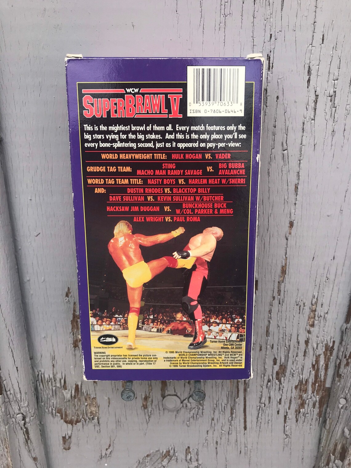 1995 WCW Superbrawl 5 VHS / Vintage Pro Wrestling Tape Hulk Hogan Vader ...
