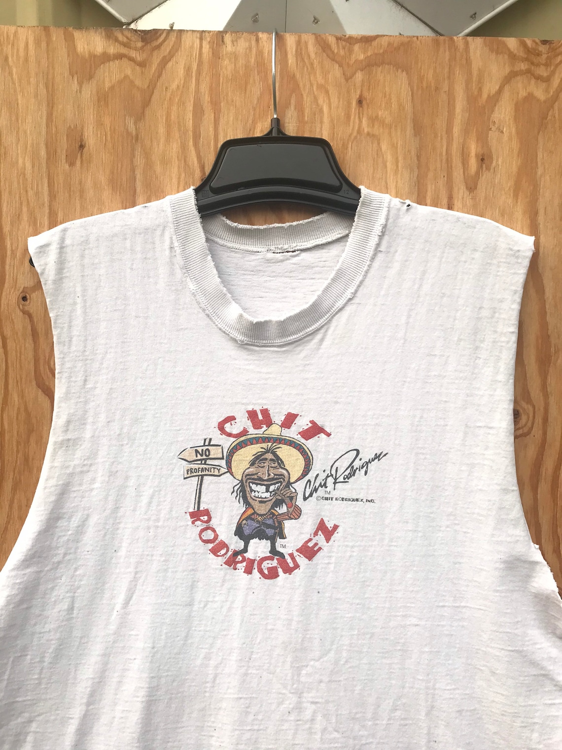 90s CHIT RODRIGUEZ Shirt / Vintage Thrashed Bunch of Chit | Etsy