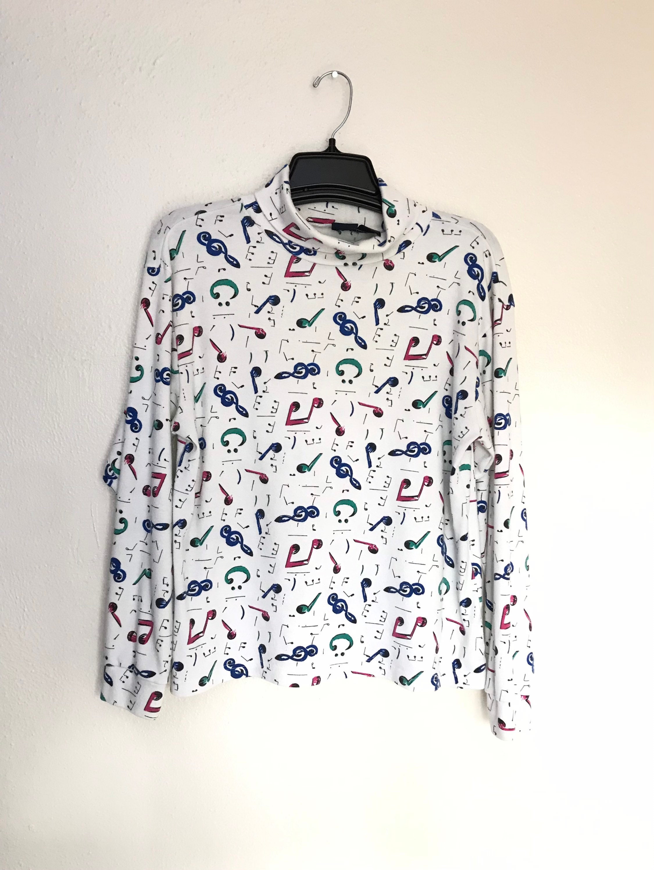 Music Note Sweater - Etsy