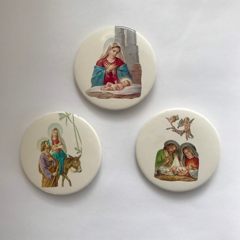 Nativity Buttons - Etsy UK