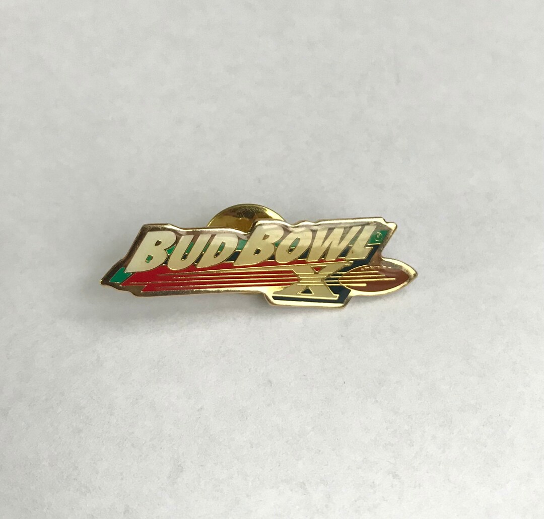 1999 BUDBOWL X Pin / Vintage NFL Football Budweiser Vs Bud Light Beer ...