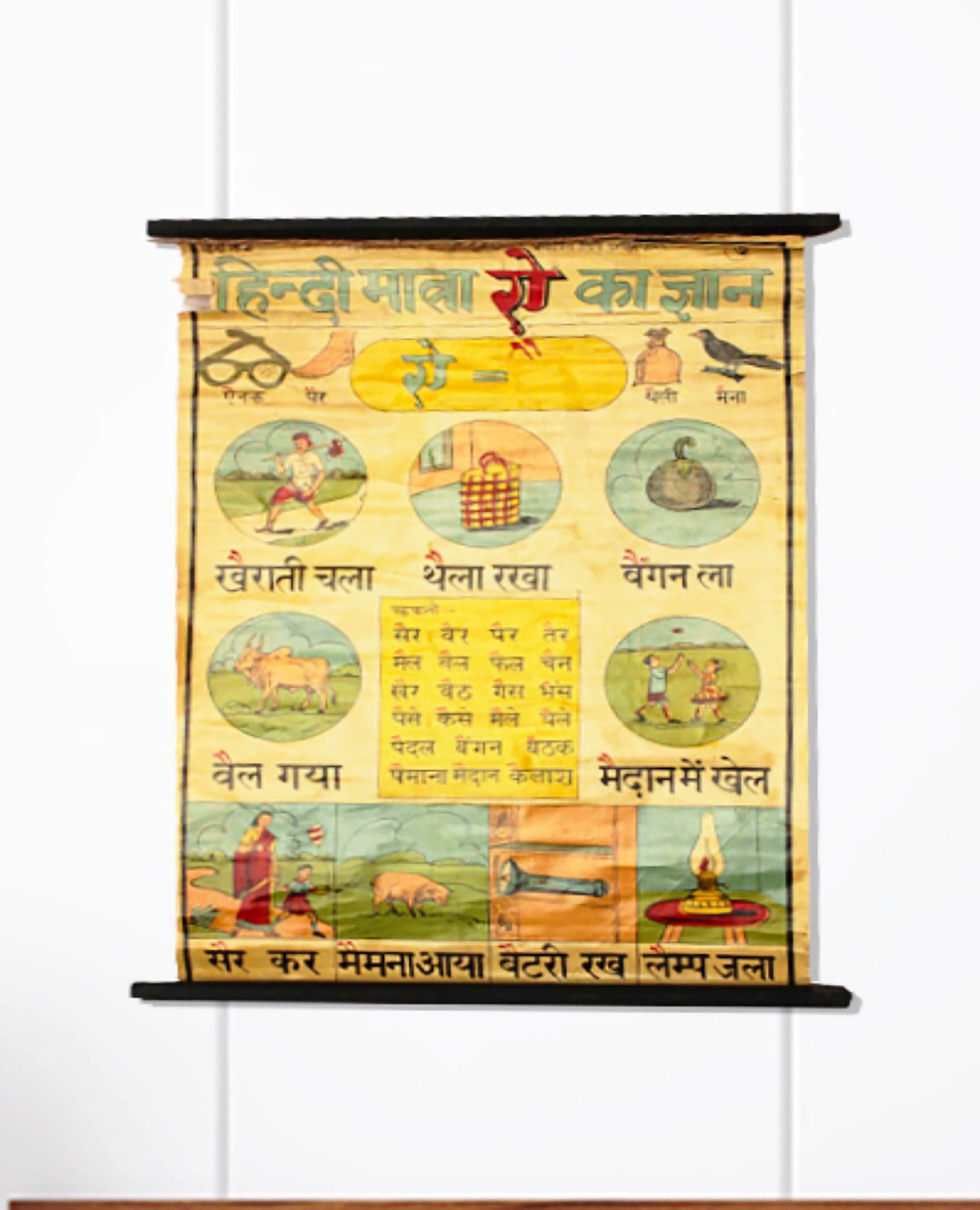 Hindi Alphabet Wall Chart