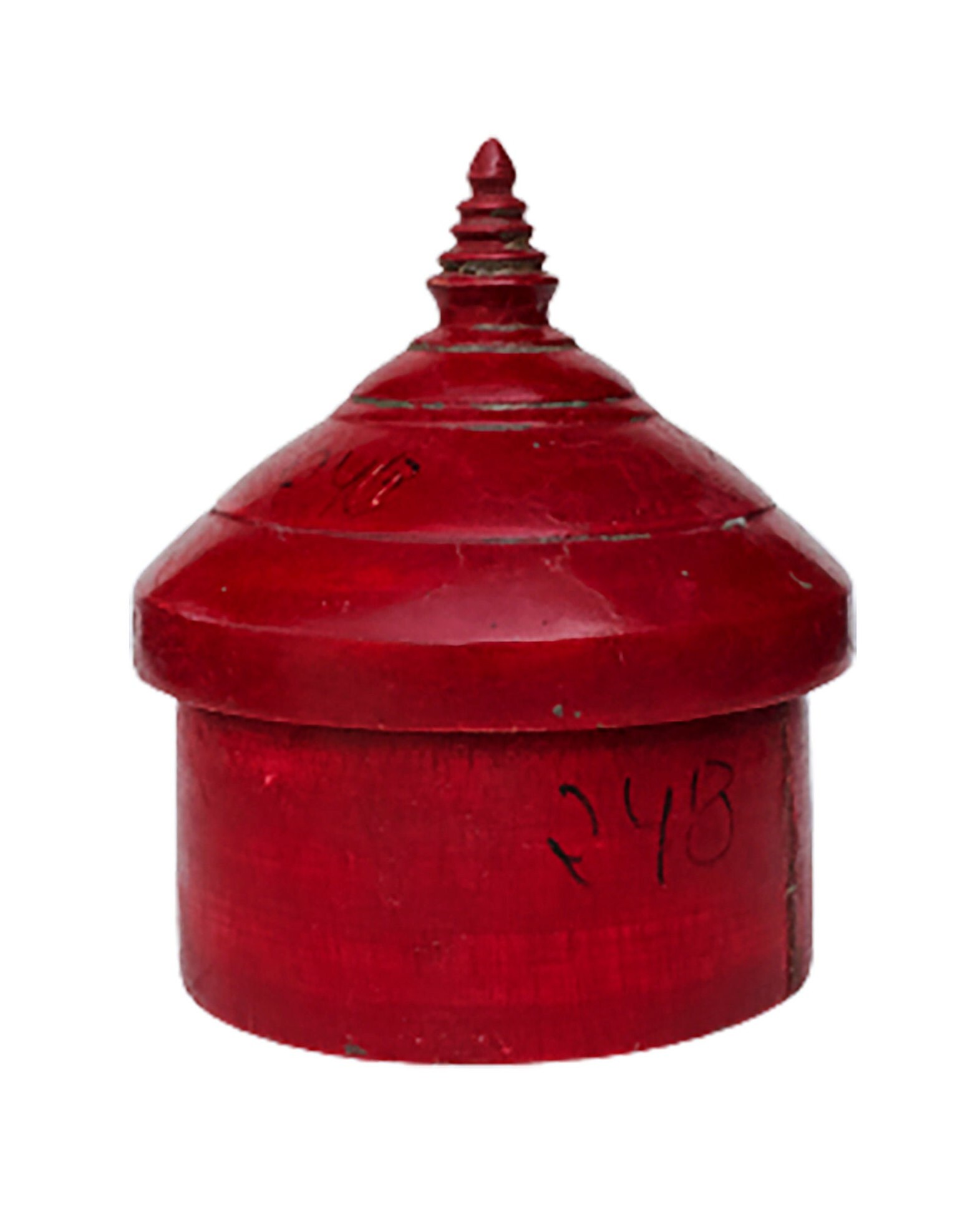 Vintage Red Tika Box, Vintage Makeup Container, Old Red Lacquer Box ...