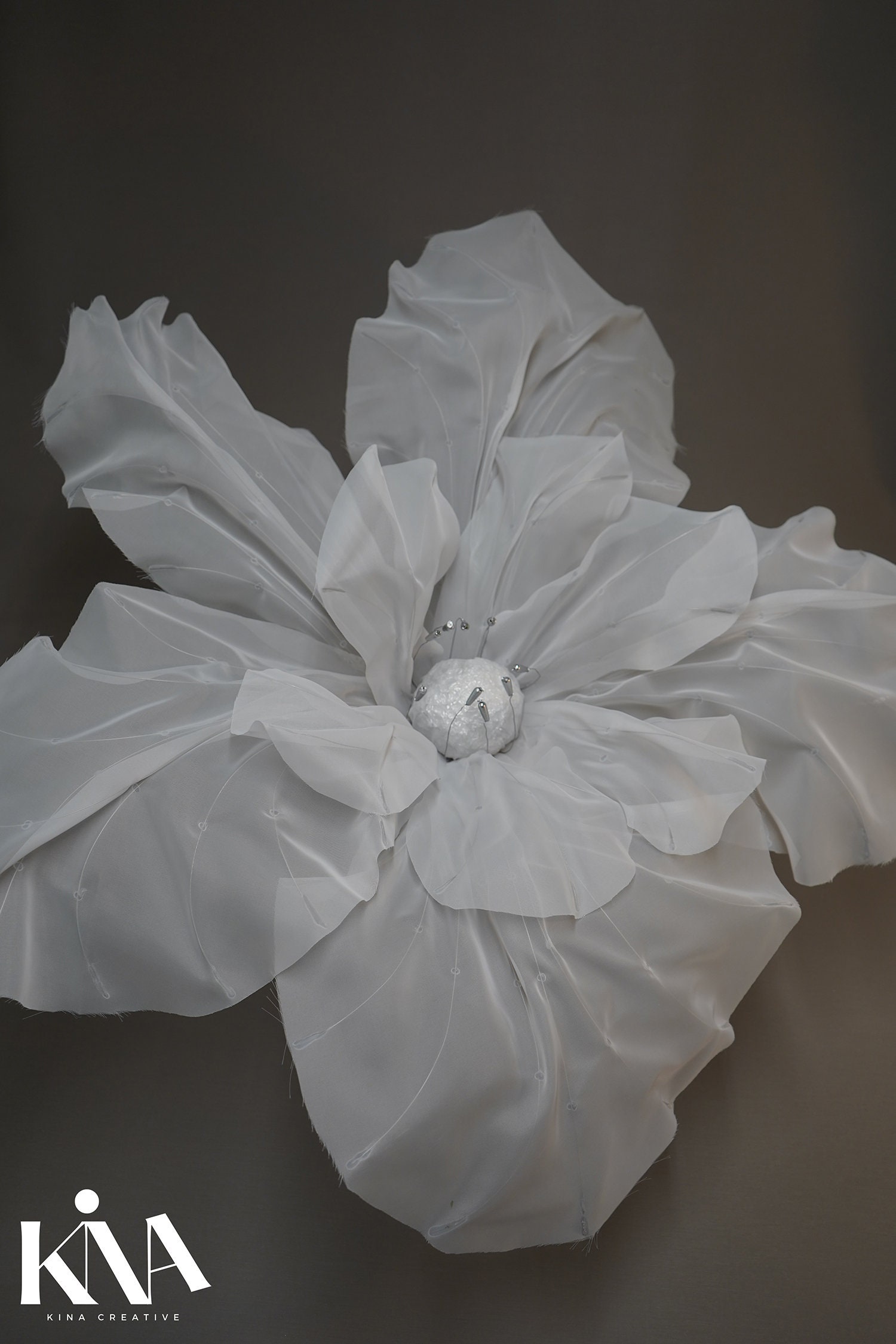 Giant Organza Flowers Over 40'' Wide. Poppy Flowers. Flowers for Event ...