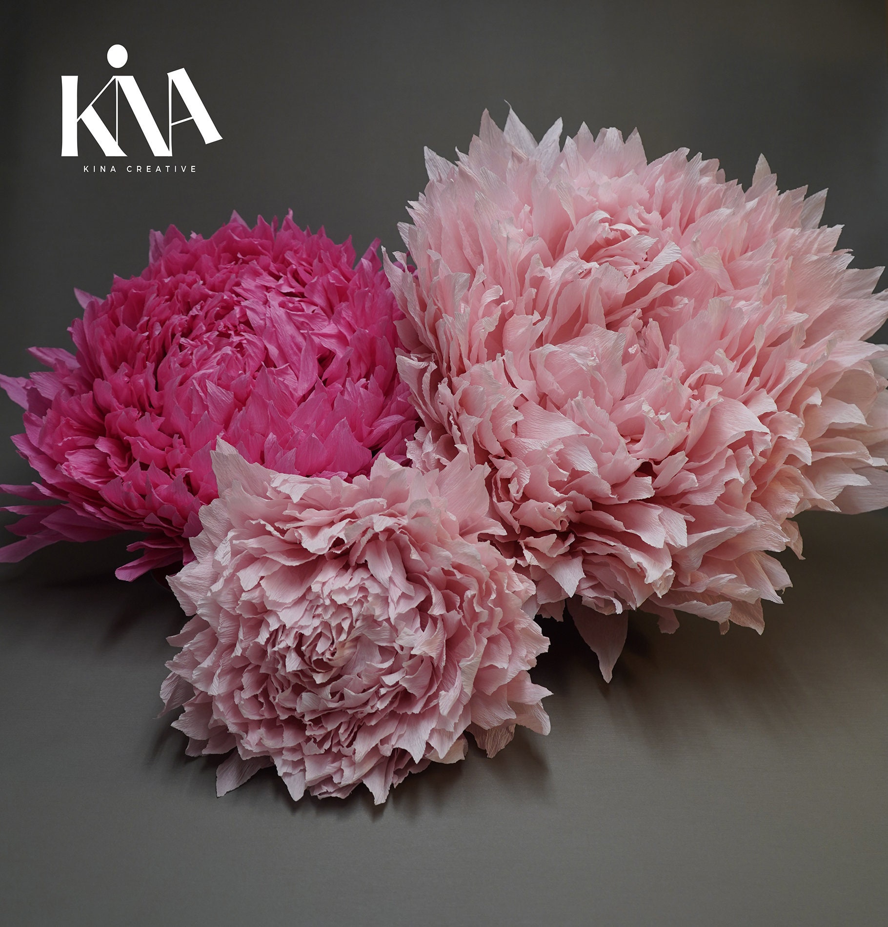 Large Crepe Paper Flowers. Event Decor. Wedding Paper Flowers. - Etsy